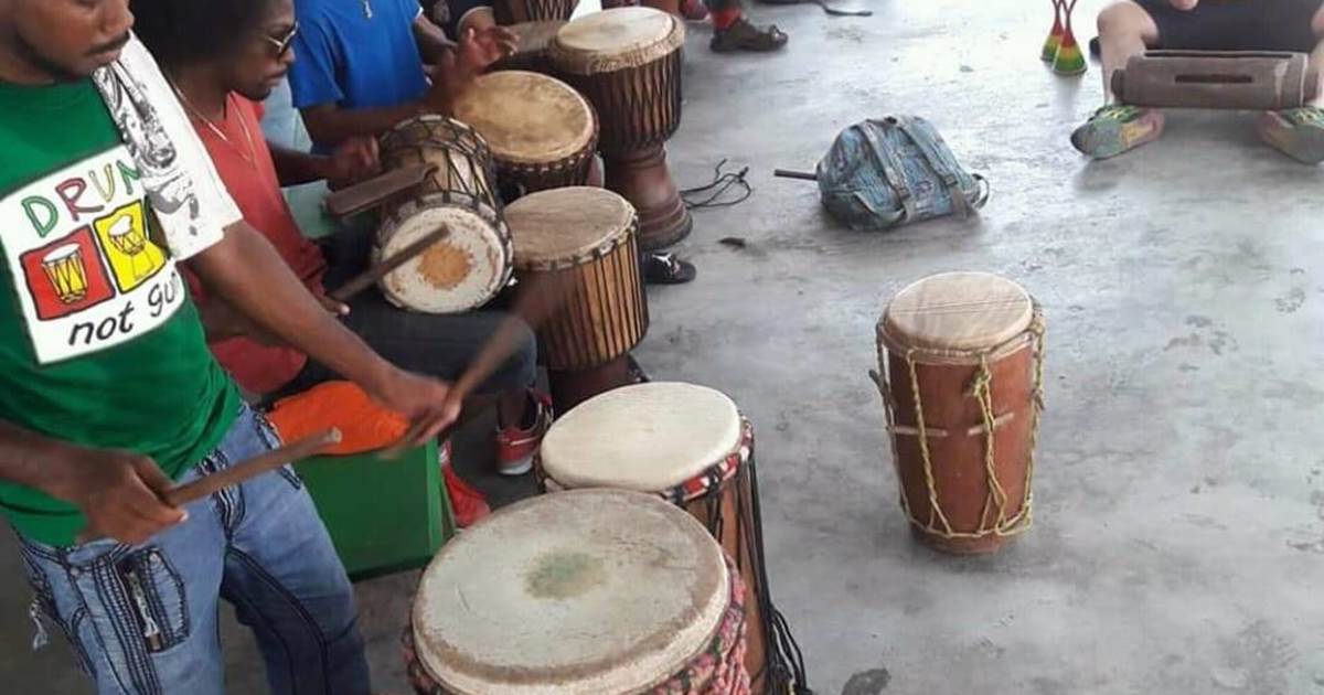 Creole Sambai Drumming Playing Session - San Ignacio, Cayo District