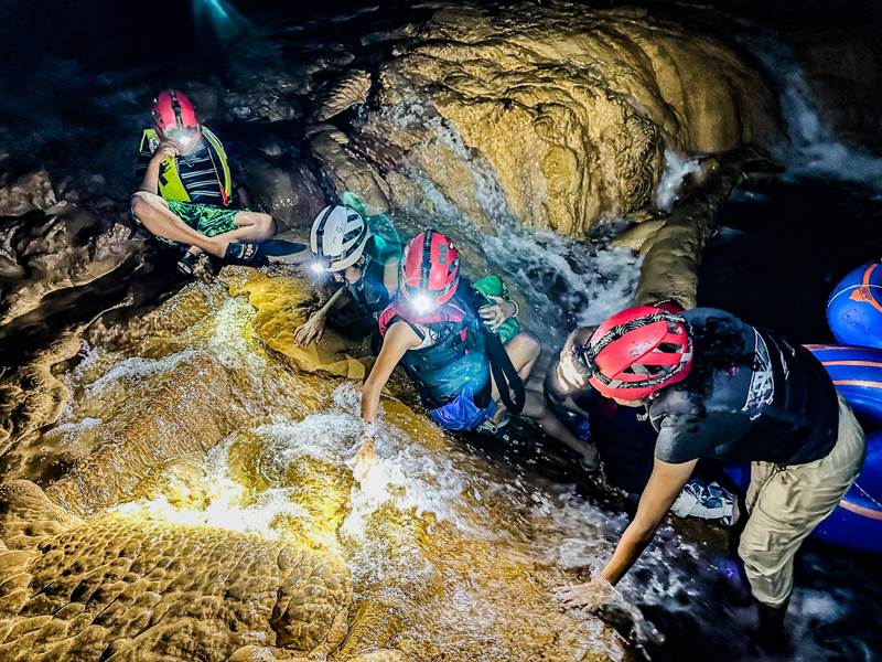 Ultimate 4: Cavetubing with Crystal cave & waterfall swimming ...