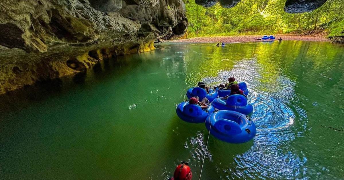 Ultimate 4: Cavetubing with Crystal cave & waterfall swimming ...